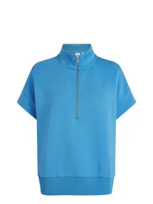 Varley Ritchie Half Zip Sweatshirt - Blue