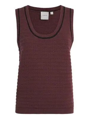 Varley Cotton Knit Gideon Tank Top - Brown