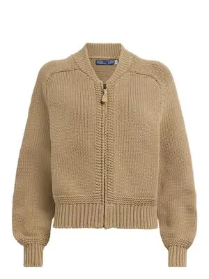 Polo Ralph Lauren Zip-up Cardigan - Beige
