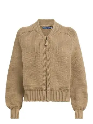 Polo Ralph Lauren Polo Ralph Lauren Zip-Up Cardigan Beige