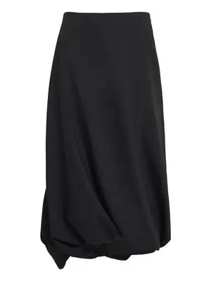 RÓHE Twisted Midi Skirt - Black