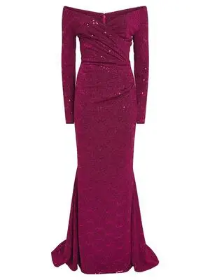 Talbot Runhof Embellished Gown - Pink
