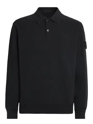 Stone Island Organic Cotton Polo Shirt - Black