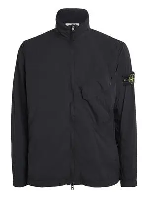 Stone Island Stretch-nylon Zip-up Overshirt - Black
