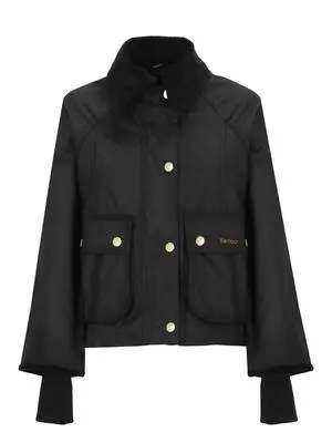Barbour Cropped Beadnell Waxed Jacket - Black