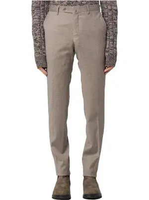 PT TORINO Straight Leg Tailored Trousers - Gray