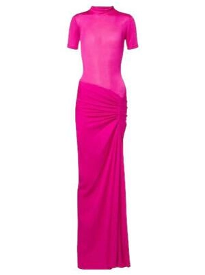Christopher Esber Fusion Ruched Gown - Pink