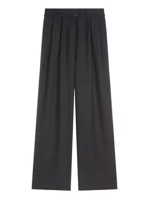 Dries Van Noten Belted Pleated Trousers - Black