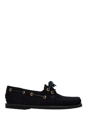 GIANVITO ROSSI Vandée Boat Shoes - Blue