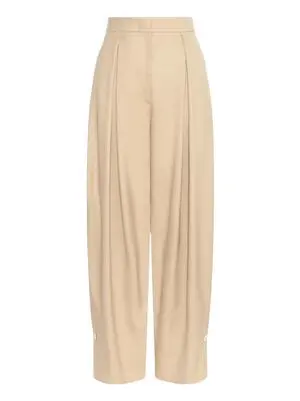 Sportmax Pleated Casual Pants - Beige