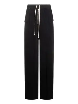 Rick Owens Drawstring Wide-leg Pants - Black