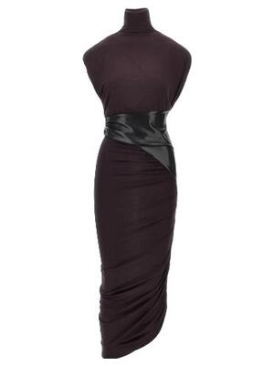 Andamane Turtleneck Dress - Black