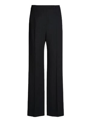 Max Mara Wide Leg Pleated Trousers - Black