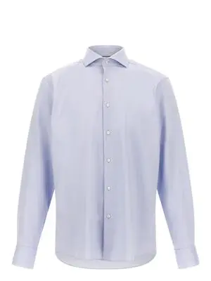 Hugo Boss Long-sleeved Shirt - Light Blue