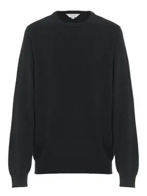 Malo Crew Neck Long Sleeve Sweater - Black
