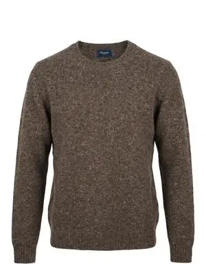 DRUMOHR Flecked Wool Sweater - Brown
