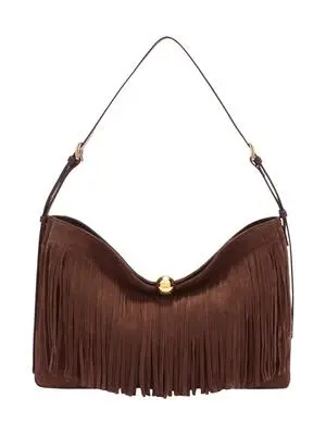 Furla Tasseled Shoulder Bag - Chocolate