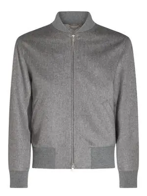 LARDINI Acteor Zip-up Jacket - Grey