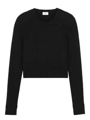 Saint Laurent Long-sleeved Sweater - Black