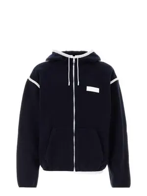 Givenchy Wool Zip-up Jacket With Hood - Blue