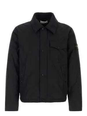 Stone Island Polyester Blend Down Jacket - Black