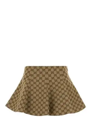 GUCCI Gucci Women Gg Fabric Mini Skirt
