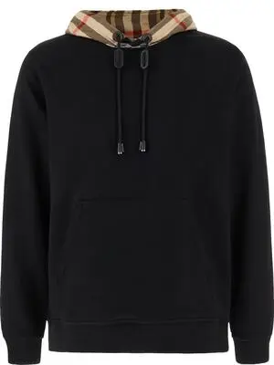 Burberry Hooded Sweatshirt With Monogrammed Detail - Multicolor