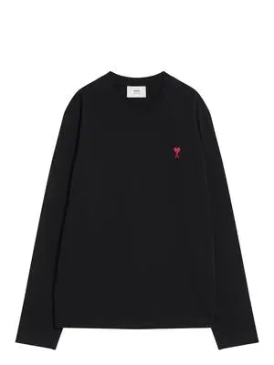 AMI Paris De Coeur T-shirt - Black
