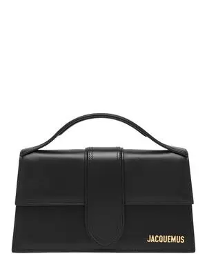 Jacquemus Le Grand Bambino Bag In Leather - Black