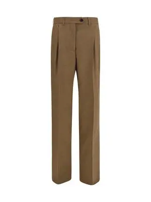 Prada Tailored Wool Pants - Brown