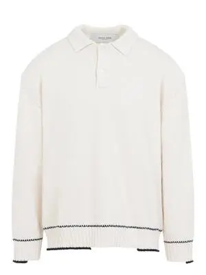 GOLDEN GOOSE Rindley Knit Polo - White