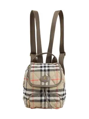 Burberry Burberry Mini Quilted Check Backpack Multicolor