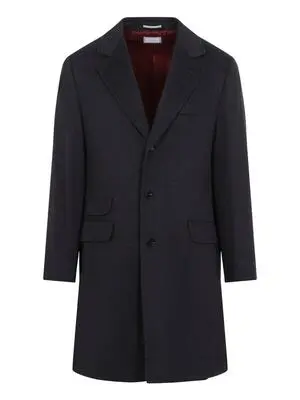 Brunello Cucinelli 100% Virgin Wool Overcoat - Gray