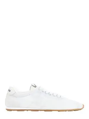 Miu Miu Lace Up Sneakers - White
