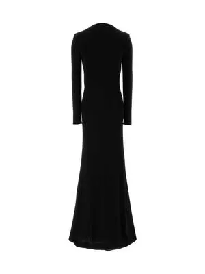 TOM FORD Crepe Long Dress - Black