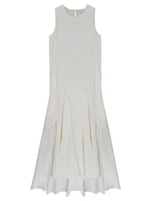 P.a.r.o.s.h Sleeveless Maxi Dress - White