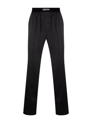 TOM FORD Silk Pajama Trousers - Black