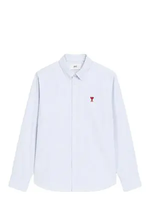 AMI Paris Camicia Con Logo - Blue