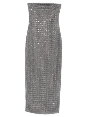 ROTATE BY BIRGER CHRISTENSEN Embellished Maxi Tube Dress - Grigio