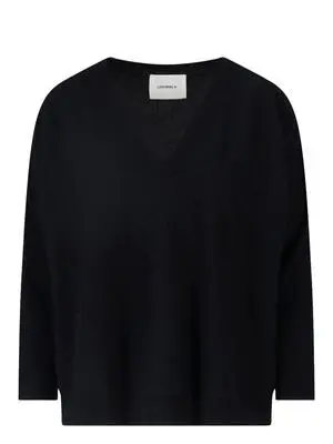 LISA YANG LISA YANG V-Neck Knit Sweater Black