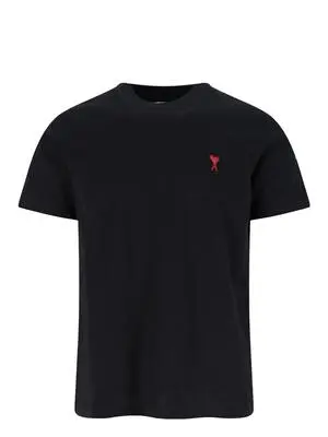 AMI Paris Logo T-shirt For Fall 2025 - Black