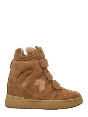 Isabel Marant Étoile Leather Sneakers - Cognac