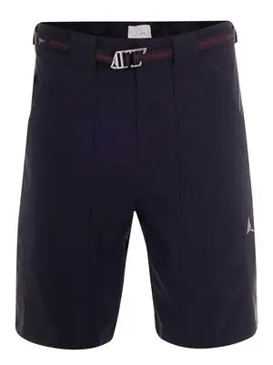 ROA Belted Polyester Mini Shorts - Black