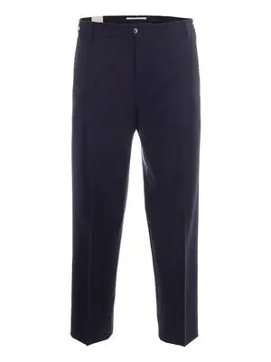 BRIGLIA BRIGLIA Classic Cotton-Linen Trousers Blu