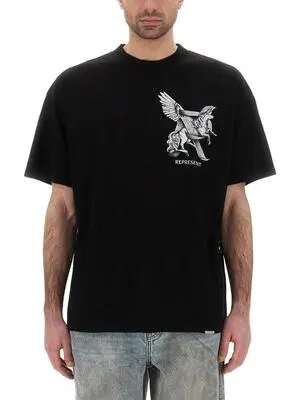REPRESENT Elegance In Motion 100% Cotton T-shirt - Black