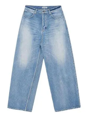 Balenciaga Baggy Fit Denim Jeans - Blue