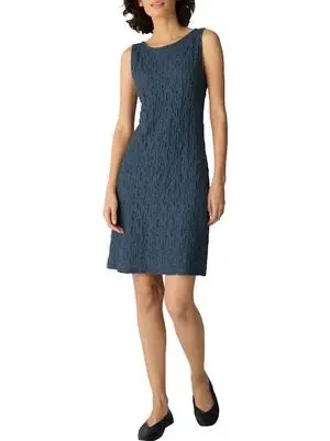 Eileen Fisher Sleeveless Bateau Neck Dress - Cold Spring