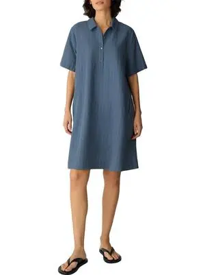 Eileen Fisher Classic Collar Shirtdress - Cold Spring