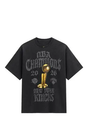 Nike New York Knicks 2026 Nba Finals Champions Authentic On Court T-shirt - Grey