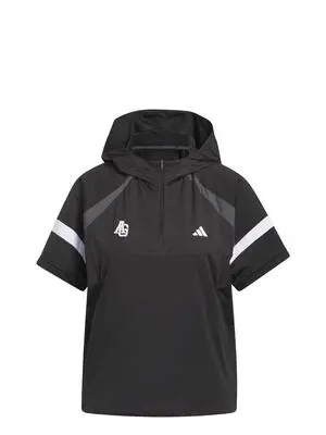 Adidas Adidas Half-Zip Hooded Anorak Jacket Black